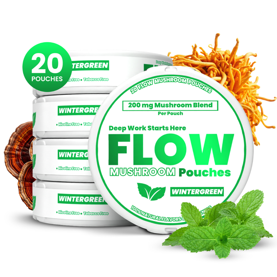 Flow Pouches Collection: Natural Energy Mushroom Pouches – FLOWPOUCH
